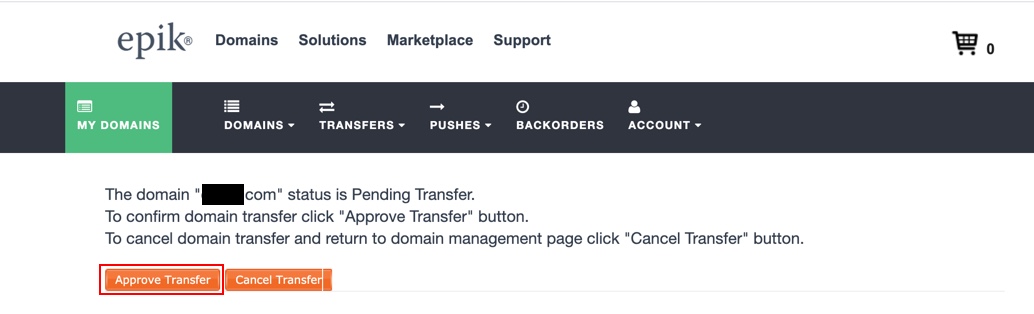 How to prepare a domain name for transfer in Epik – Brandpa – sellers