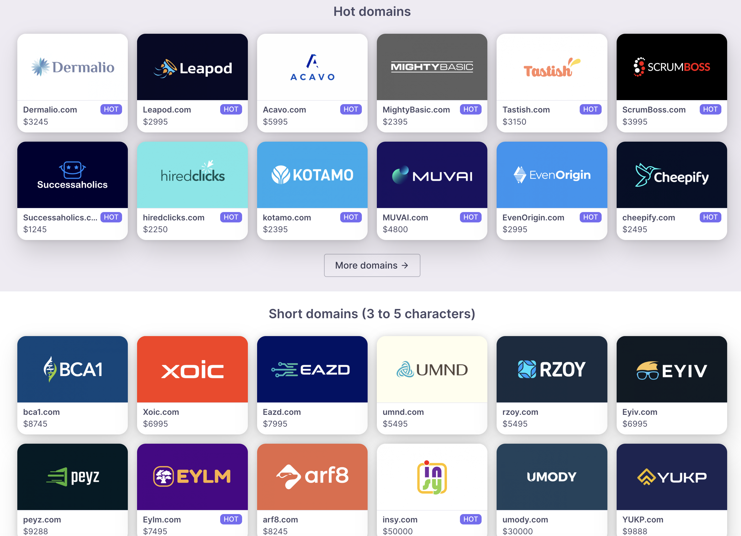 Hot domains, export, and analytics update – Brandpa – sellers